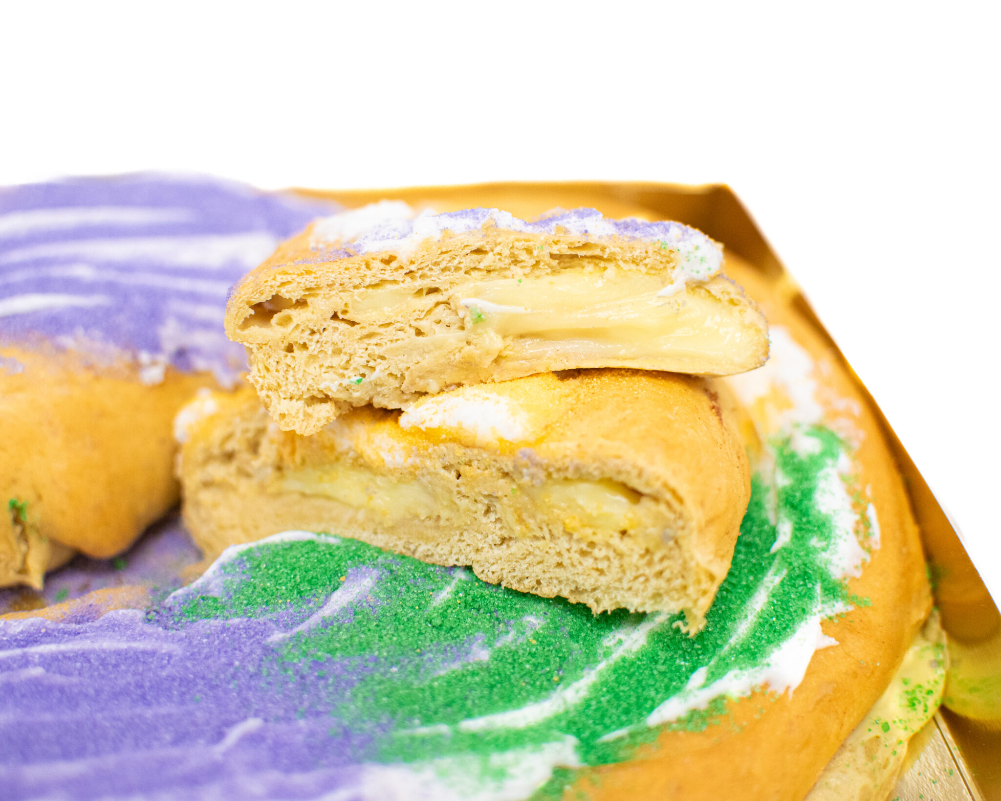 Bavarian Cream Filled King Cake - Gambinos Bakery